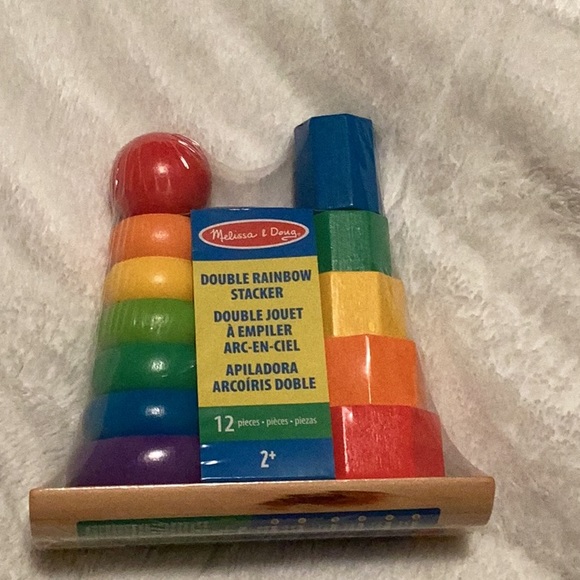 Melissa & Doug | Toys | Melissa Doug Double Rainbow Stacker Toy ...